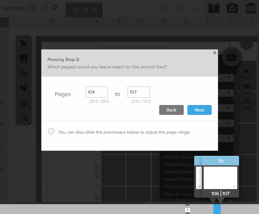 How to setup panel pages in Encore?
